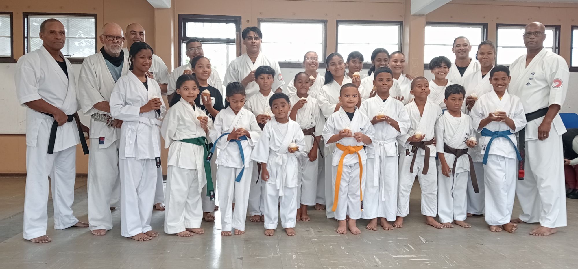 The students at John Ramsay – African Enshin Karate